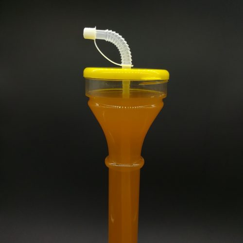 30oz Plastic tall Yard Glass for Beer drinking with lid and straw ...