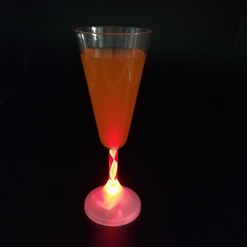 6oz Flashing plastic champagne goblet cup GL-M140 - Party supplier of ...