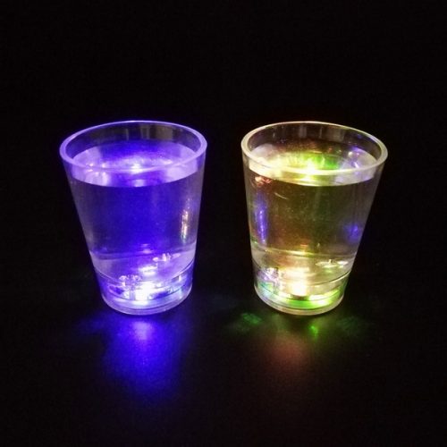 2oz Liquid activated LED flashing shot glass - Party supplier of light ...