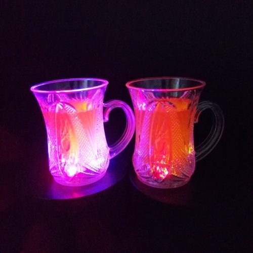 5oz led inductive rainbow color flashing light cup - Party supplier of ...